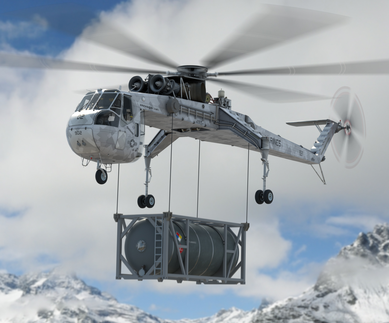 Erickson pitches U.S. Military on autonomous S-64F+ Air Crane ...